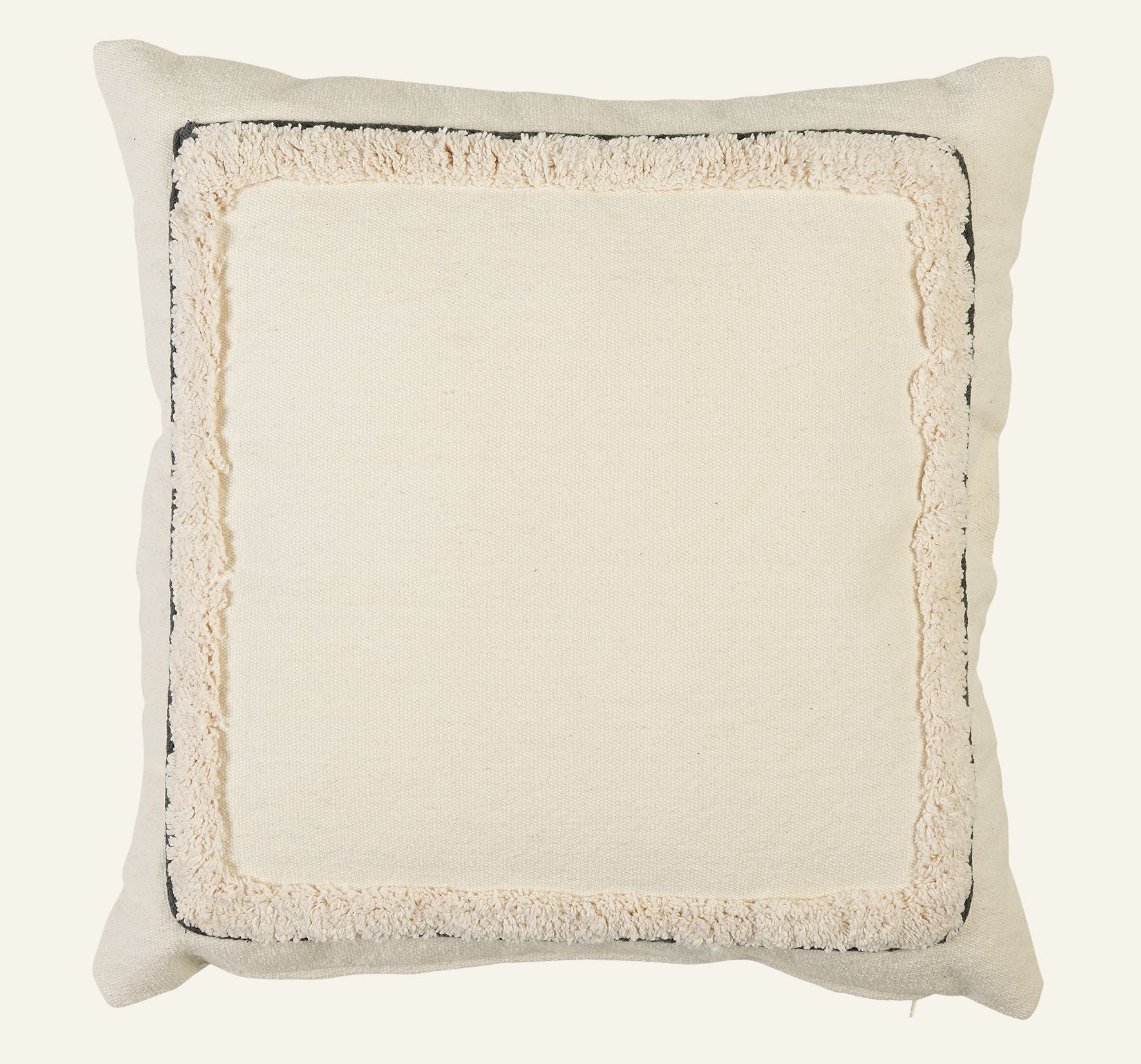 Fluffy square pynteputetrekk svart/hvit - Kid