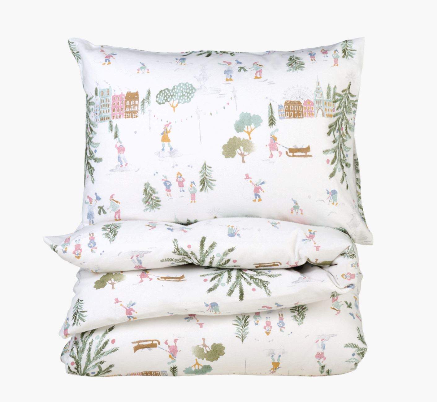 Joyful city flanell sengesett multi - Kid